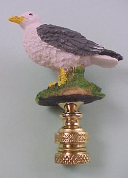 Bird Lamp Finial: Sea Gull resin 2 3/4 inch finial – LampFinials.com