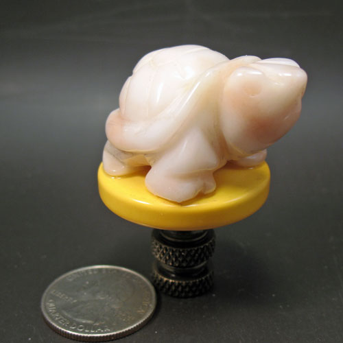 Lamp Finial Carved Stone Turtle – LampFinials.com